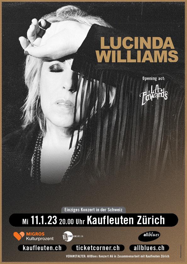 11.01.2023 - Lucinda Williams - Kaufleuten Zürich