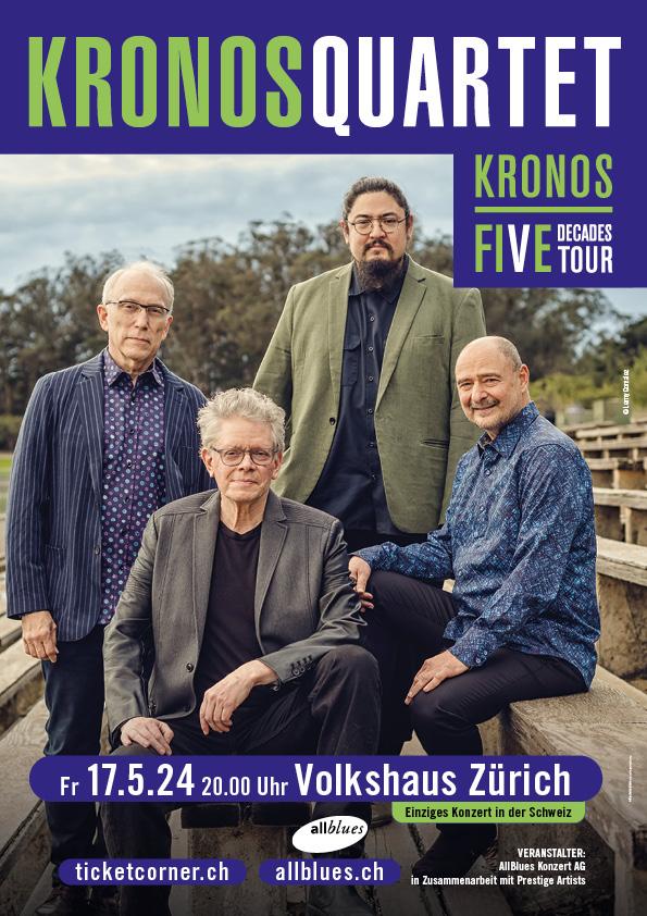 Kronos Quartet - 17.05.2024 - Volkshaus Zürich
